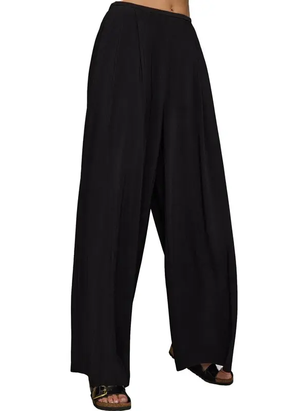Norma Kamali Pleat Pant - Black