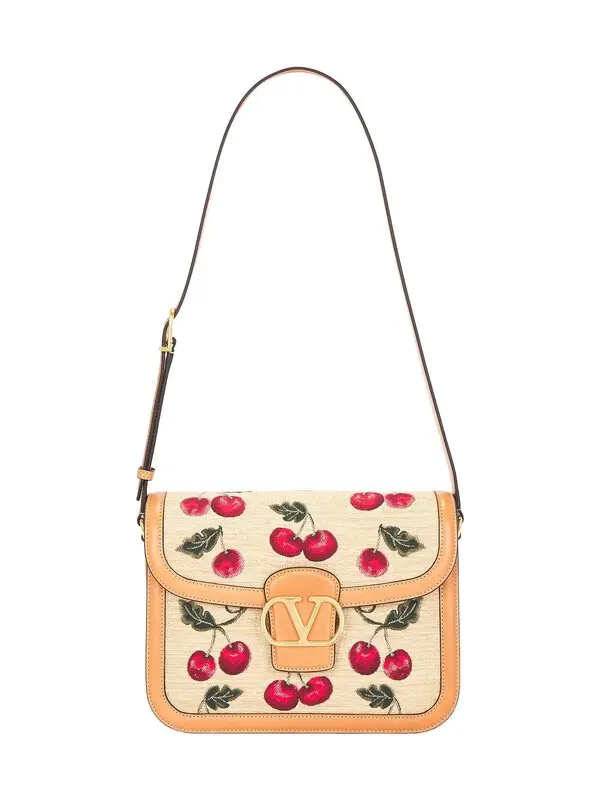Valentino Garavani 9to5 Shoulder Bag - Naturale  Multicolor  & Natural Camel