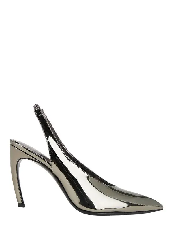 Attico Viper Slingback Pump - Dark Grey