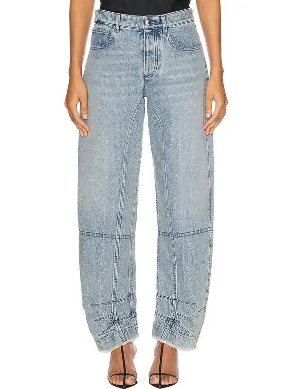 JIL SANDER Wide Leg Jeans - Antartic