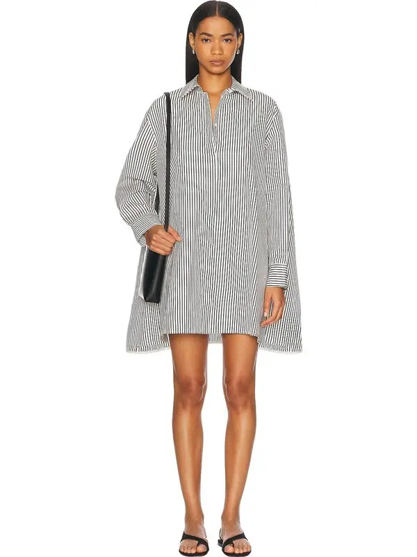 Proenza Schouler Isla Shirt Dress - Navy Multi