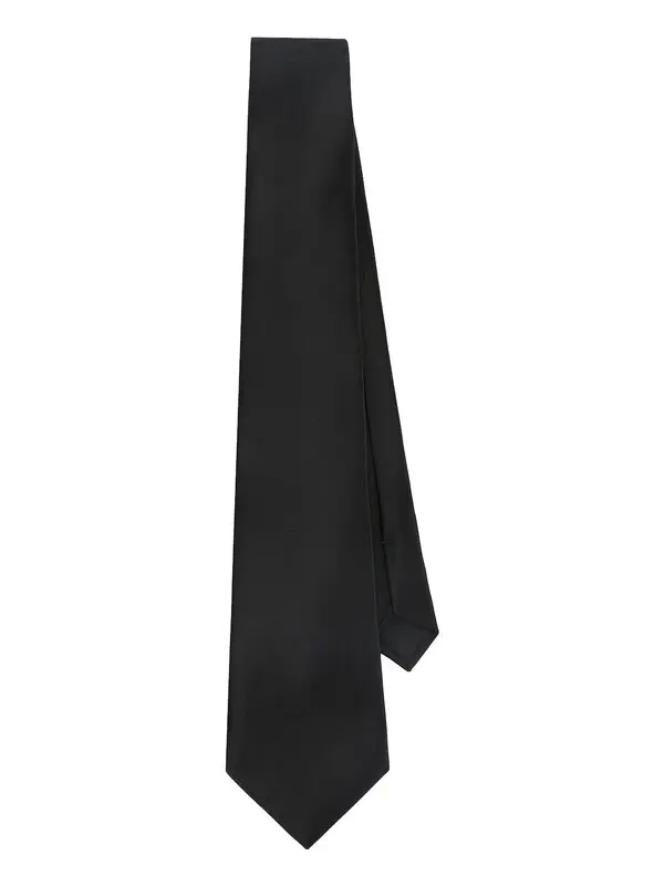 Saint Laurent Satin Tie - Black