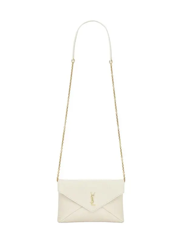 Saint Laurent Small Chain Pouch Bag - Crema Soft