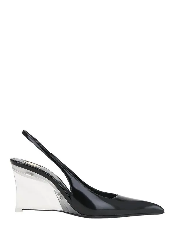 Saint Laurent Miller Wedge Pumps - Nero