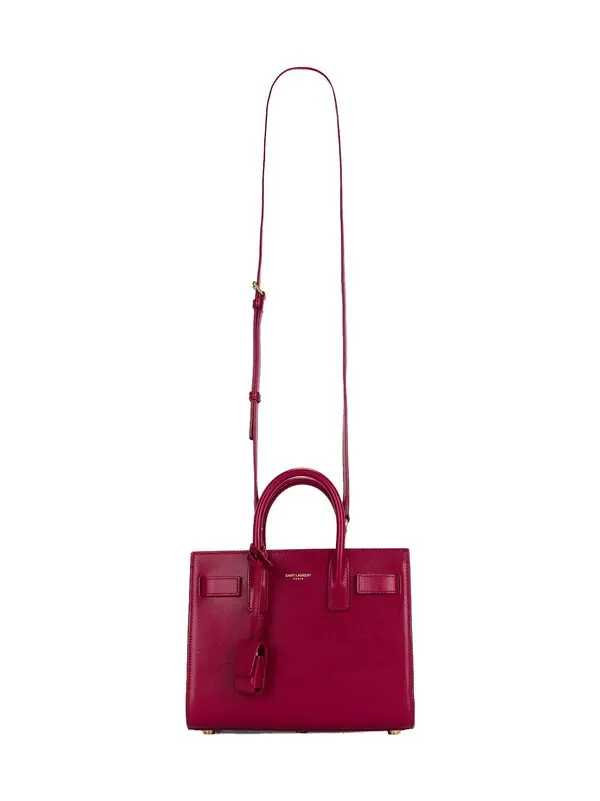 Saint Laurent Nano Sac De Jour Bag - Cherry Jam