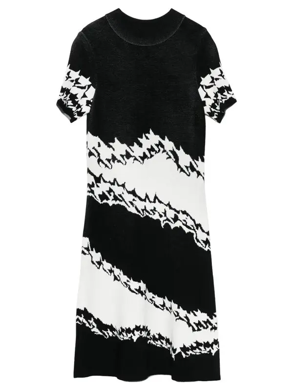 MARCCAIN Printed Midi Dress - Black