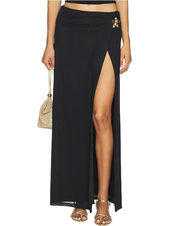 RUNAWAY THE LABEL Farley Maxi Skirt - Black