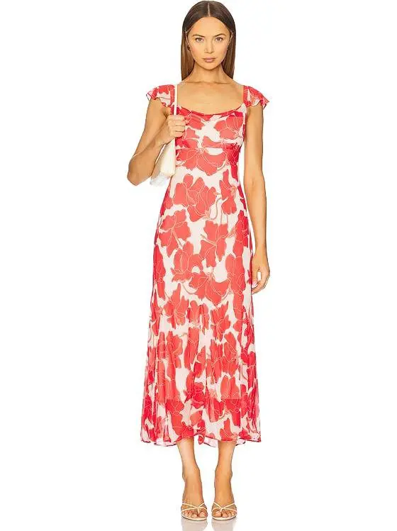 Rails Marigold Dress - Scarlet Hibiscus