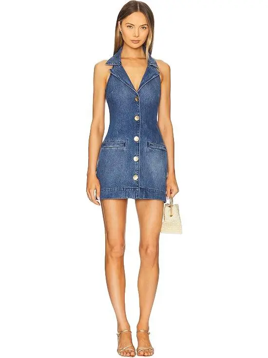 Show Me Your Mumu Darien Denim Dress - Bluebird