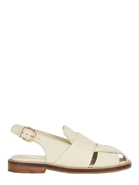 Free People Libby Fisher Flat - Chalk