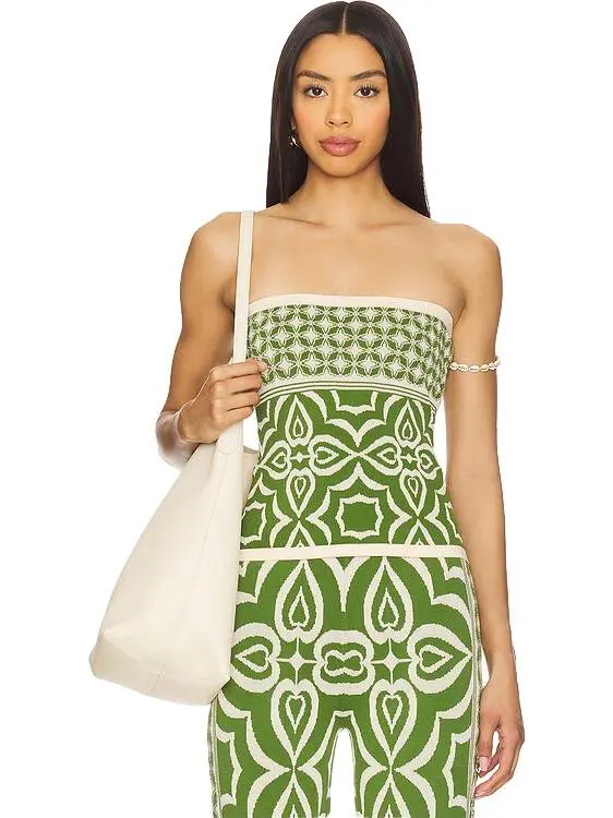 Misa Nessa Bandeau - Green Mosaic