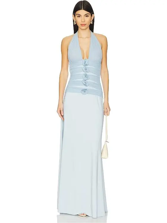 MAYGEL CORONEL Villadiego Maxi Dress - Arctic