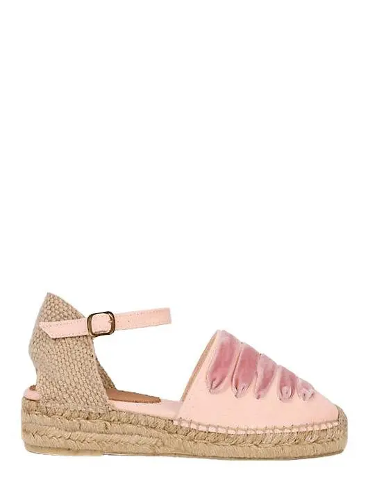 Penelope Chilvers Low Mary Jane Dali Espadrille Flats - Pink