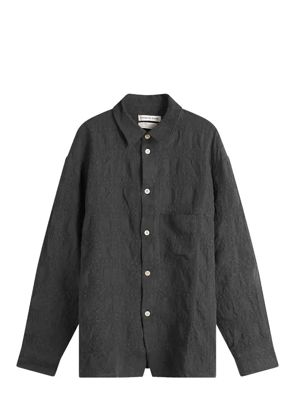 A KIND OF GUISE Gusto Shirt - Faded Black Seercheck