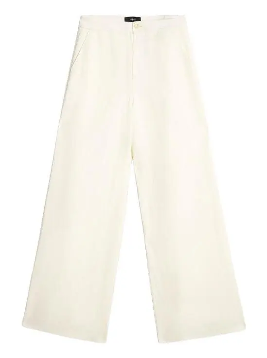 7 For All Mankind Classic Linen Trouser - Neutral