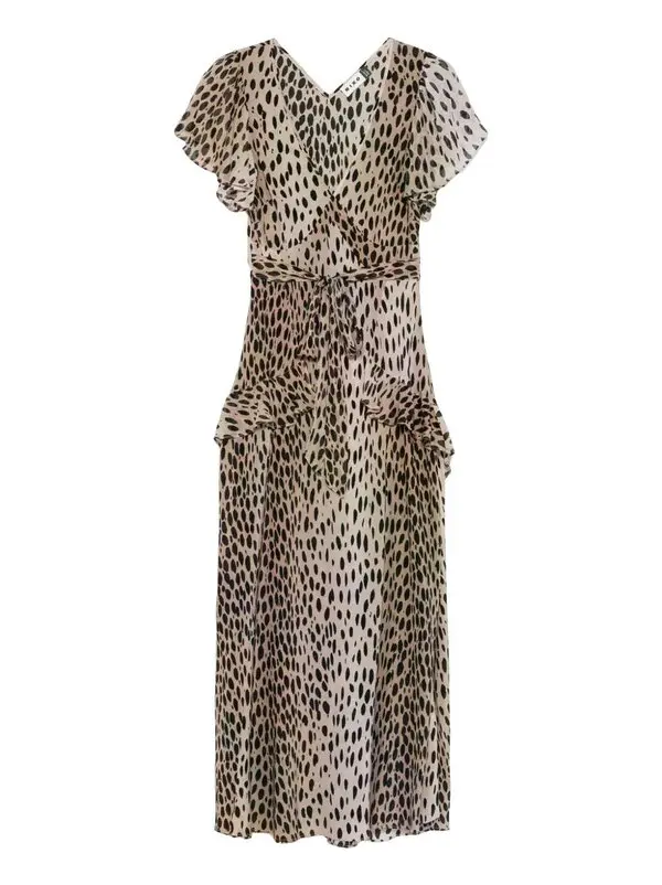 Rixo Evie Maxi Dress - Brown
