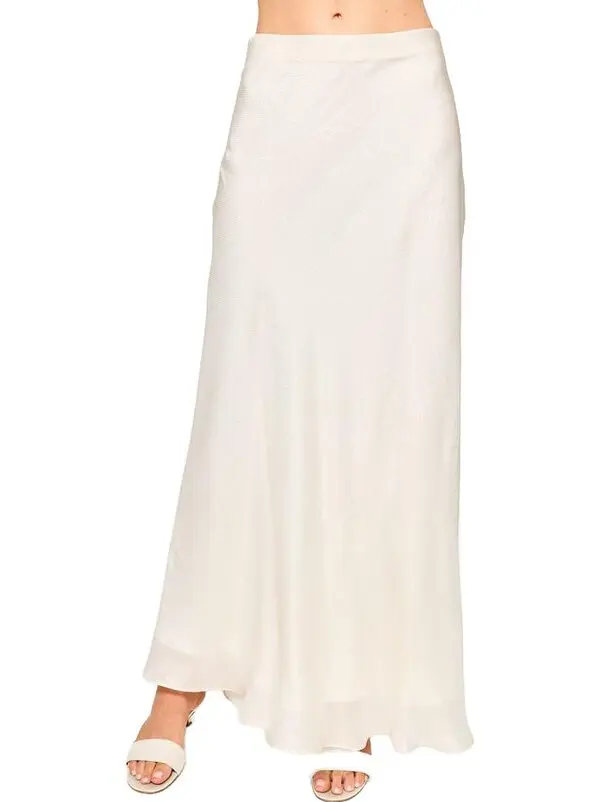 Cami Nyc Jayna Metallic Maxi Skirt - Cream