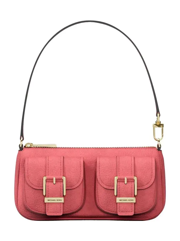 Michael Kors Zoe Small Suede Convertible Pochette - Pink
