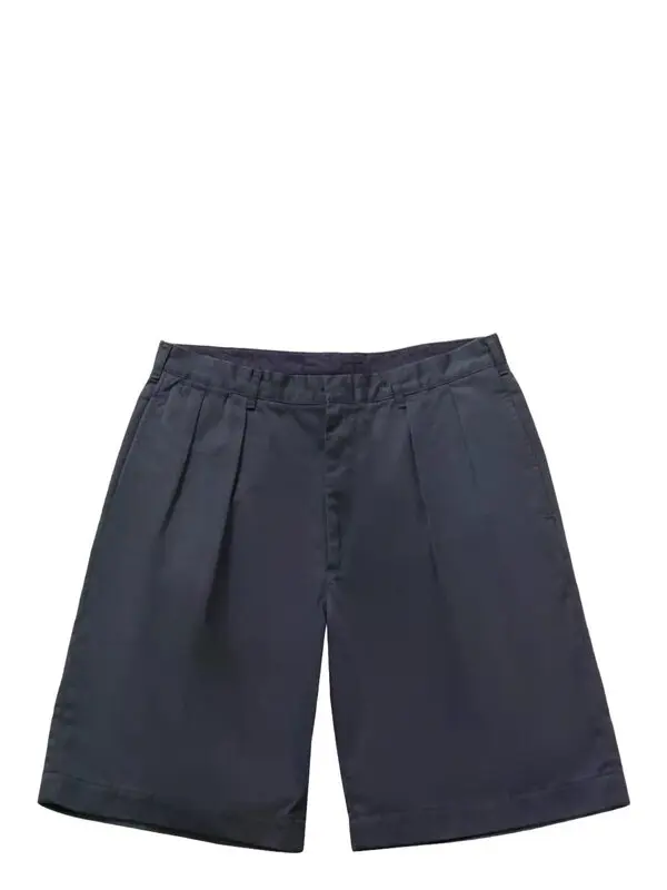 Nanamica Double-pleat Chino Shorts - Blue