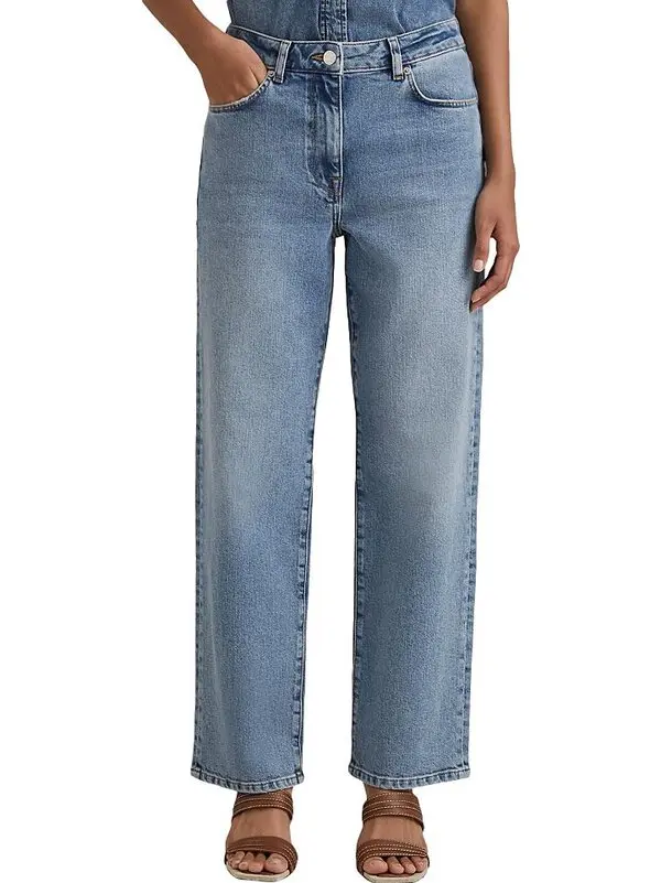 REISS Petites Selin Straight Jeans - Light Blue