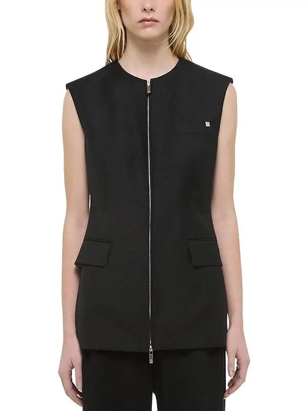 Helmut Lang Zippered Vest - Black