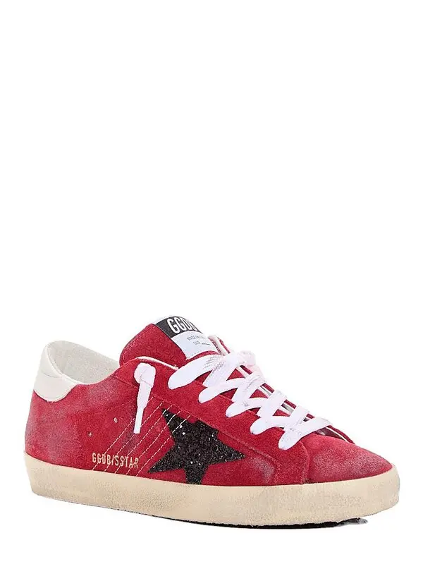 Golden Goose Super-star Low Top Sneakers - Red/black/white