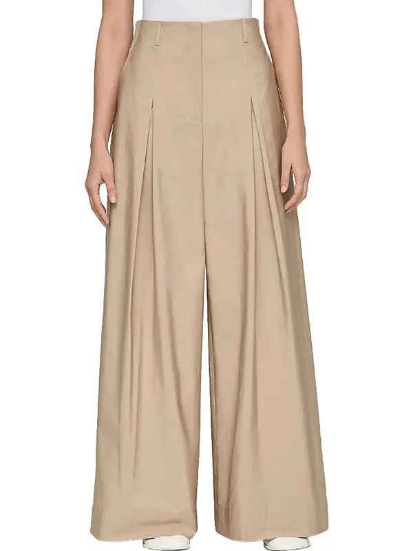 Lafayette 148 New York Warren Pleated Pants - Clay