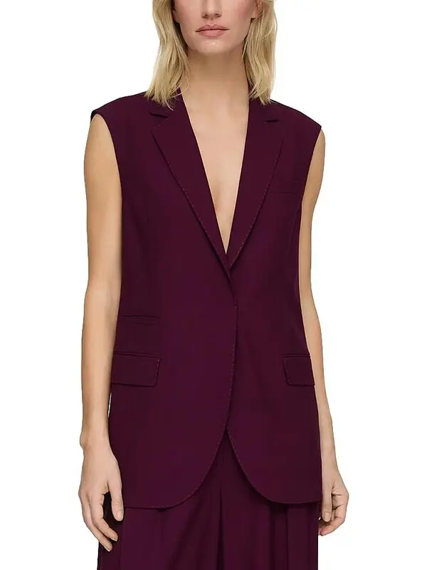 Lafayette 148 New York Neapolitan Vest - Violet Ash