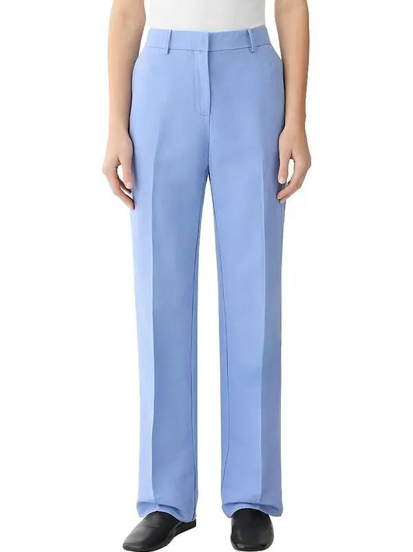 Lafayette 148 New York Gates Full Leg Pants - Iris