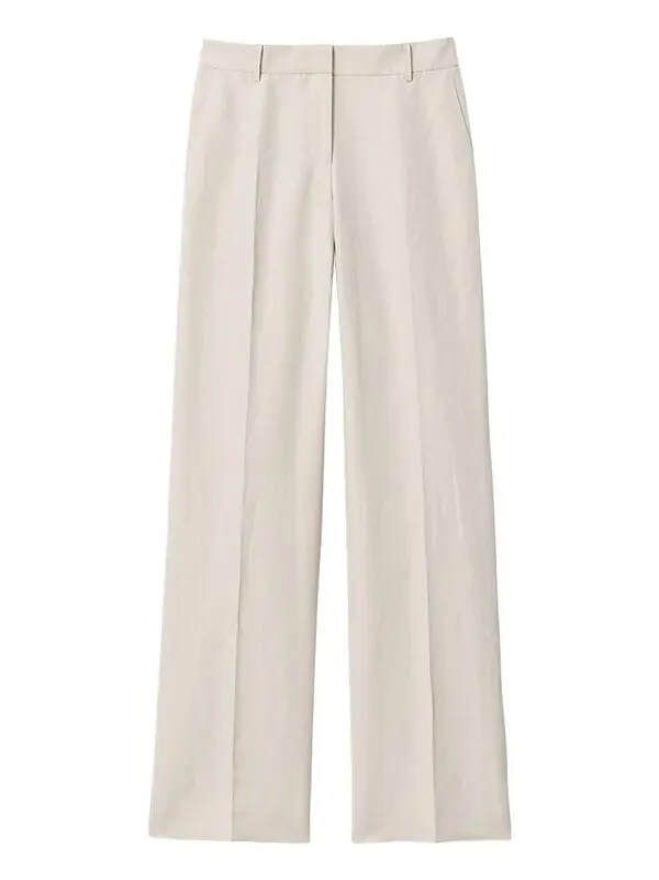 Lafayette 148 New York Gates Full Leg Pants - Pearl