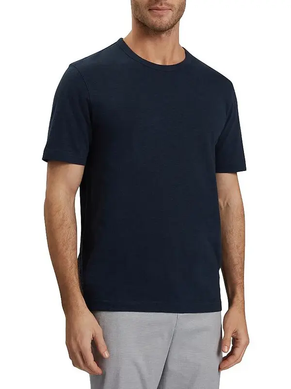 Ted Baker London Bartol Cotton Linen Tee - Navy