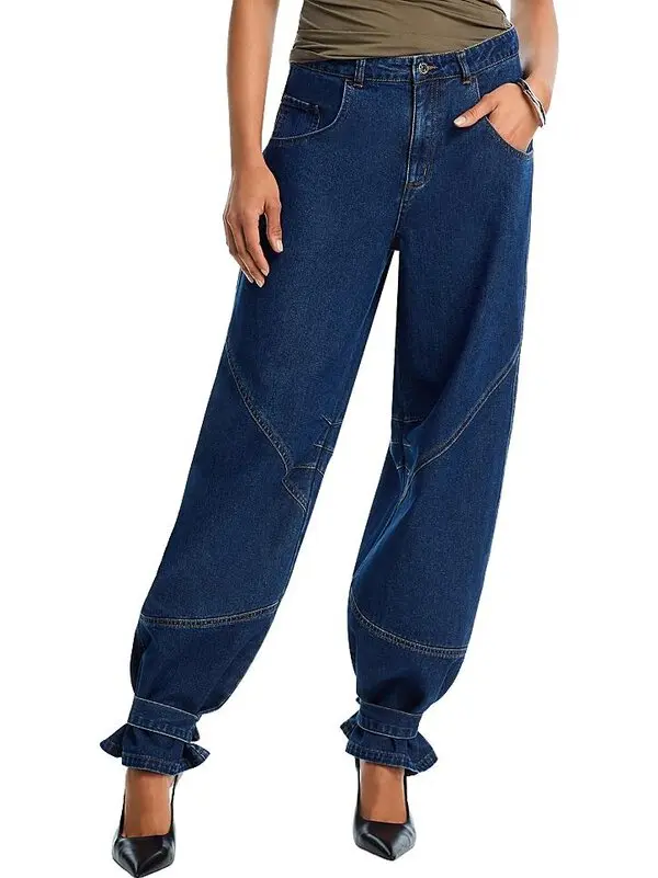Steve Madden Tre High-rise Jeans - Dark Blue