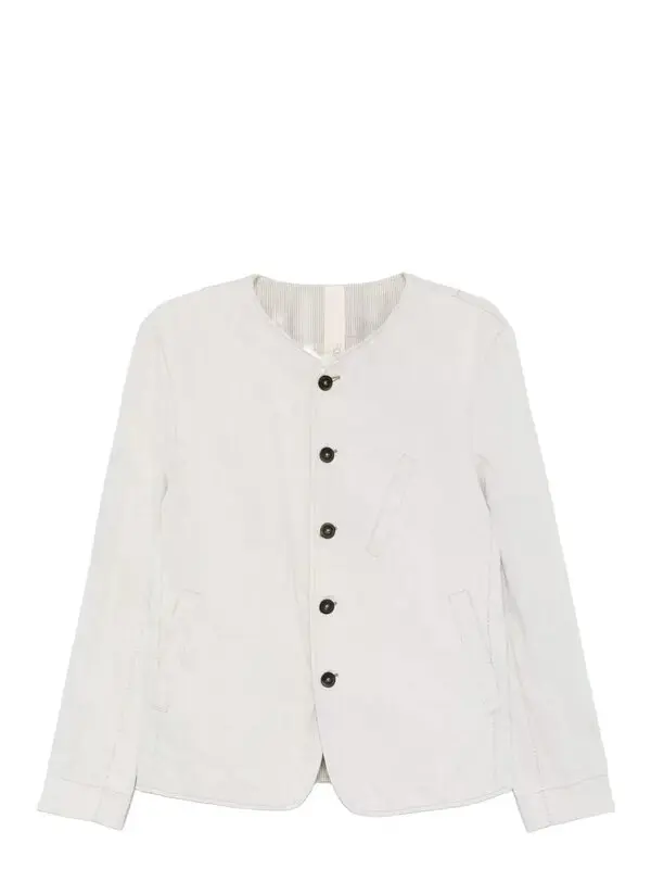 FORME D'EXPRESSION Collarless Jacket - White