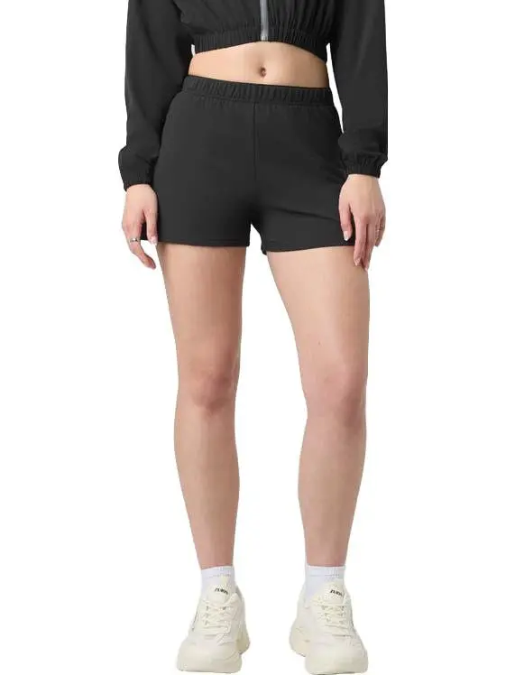 FLORENCE BY MILLS Relaxed French Terry Shorts - Black