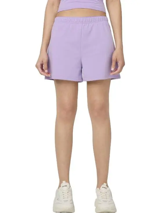 FLORENCE BY MILLS Relaxed French Terry Shorts - Millie Lavender