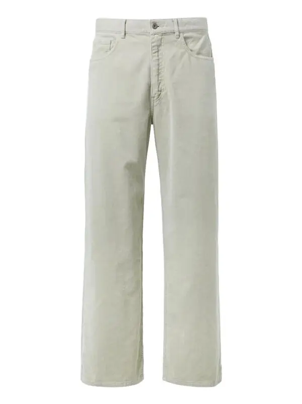 Auralee Cotton Corduroy Wide-leg Trousers - White