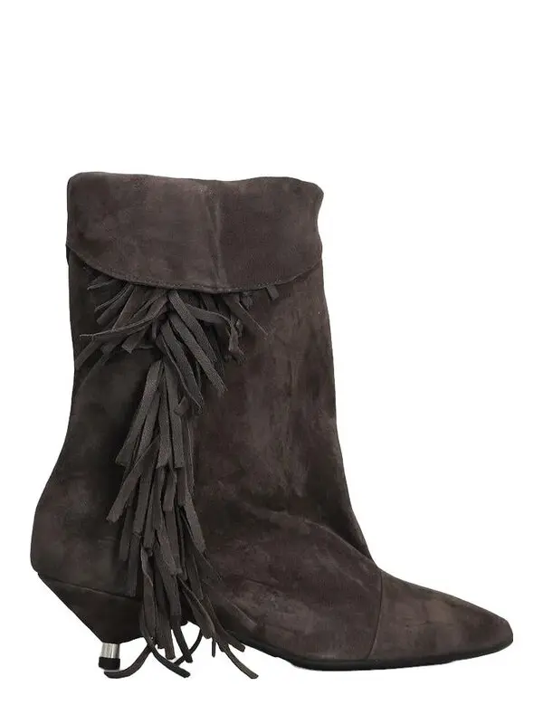 GISEL MOIRE Ariana Ankle Boots - Brown