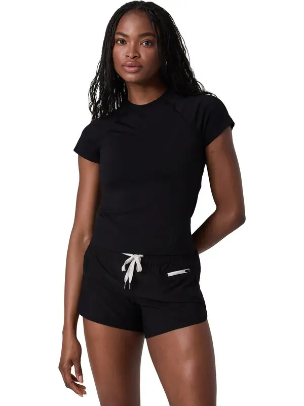 Vuori Short Sleeve Seamless Surge T-shirt - Black