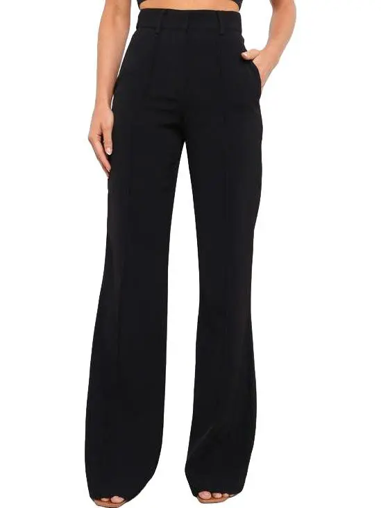 PETAL & PUP Burland Wide Leg Pants - Black