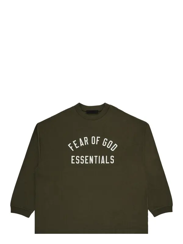 Fear Of God Jersey Long-sleeve Tee - Green