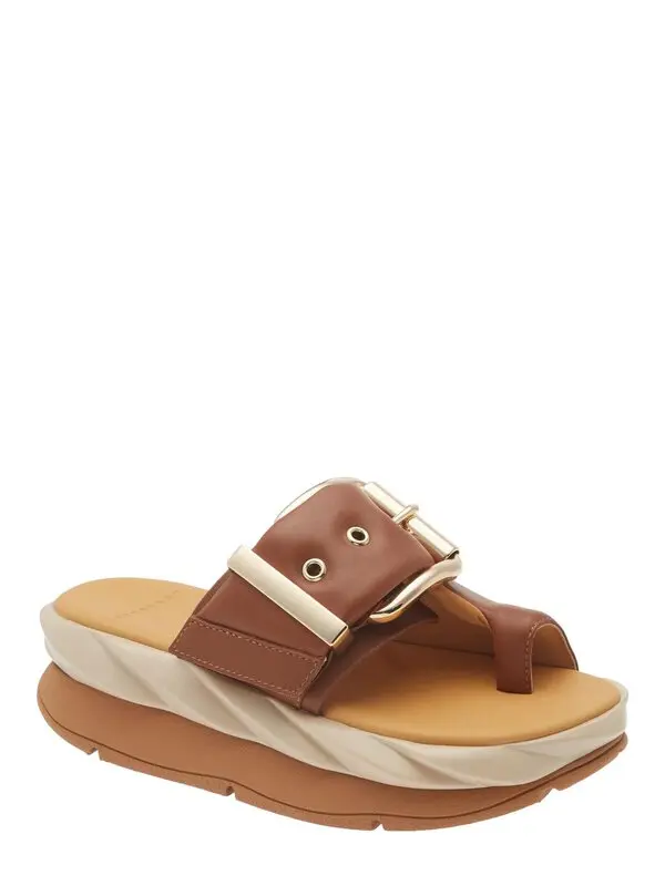 4CCCCEES Mellow Glow Platform Sandal - Brown/brown