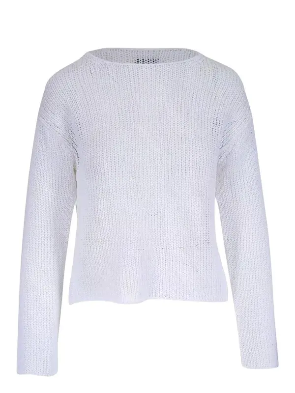 Vince Open-knit Jumper - White