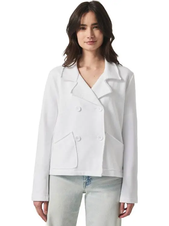 Splendid Diana French Terry Blazer - White