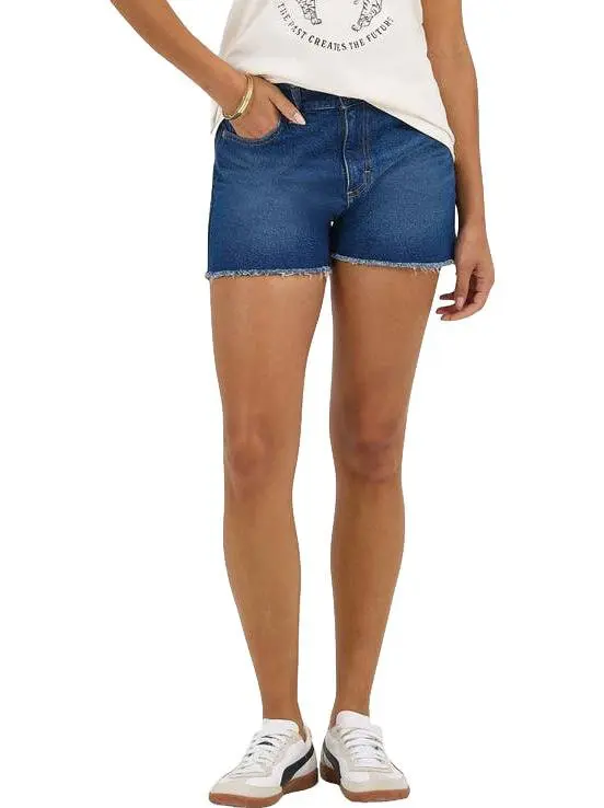 LEEM High Waist Denim Shorts - Into The Void