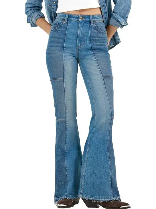 LEEM High-rise Flare Leg Jeans - Big Energy