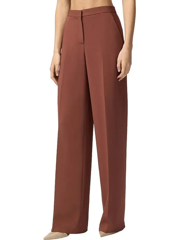 Pinko Pergamino Wide Leg Trousers - Cinnamon
