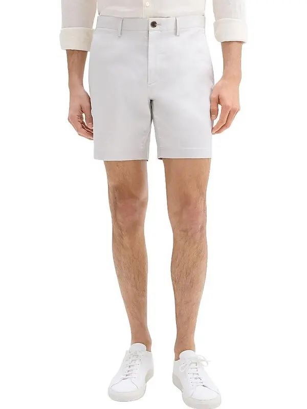 Theory Zaine 7 Shorts In Hanson Twill - Fog