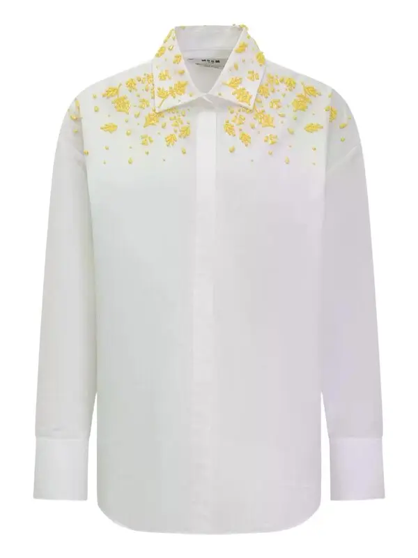 MSGM Embroidered Shirt - White