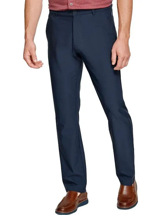 Johnston & Murphy Xc4 Performance Flat Front Pants - Blue