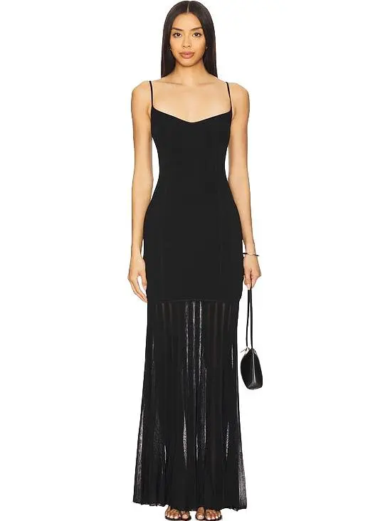 House Of Harlow 1960 X Juliette Maxi Knit Dress - Black